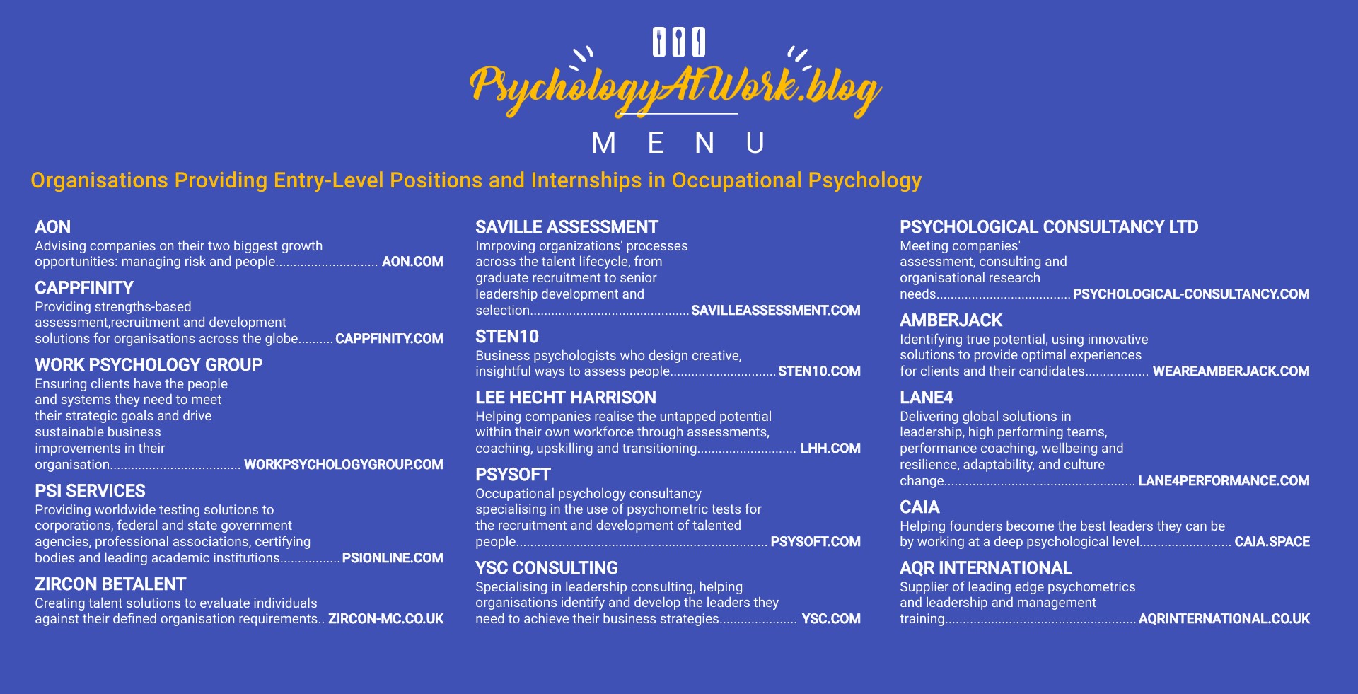 Careers in OP – Psychology at Work